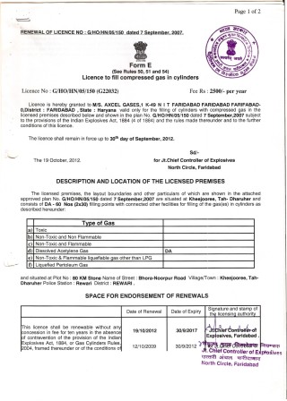 ISO Certified| Axcel Gases - Industrial Gases and Cylinders Manufacturer